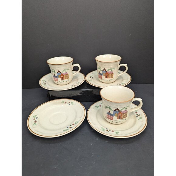 Newcor | Dining | Vintage Newcor Stoneware Our Country Pattern 3 Coffee ...